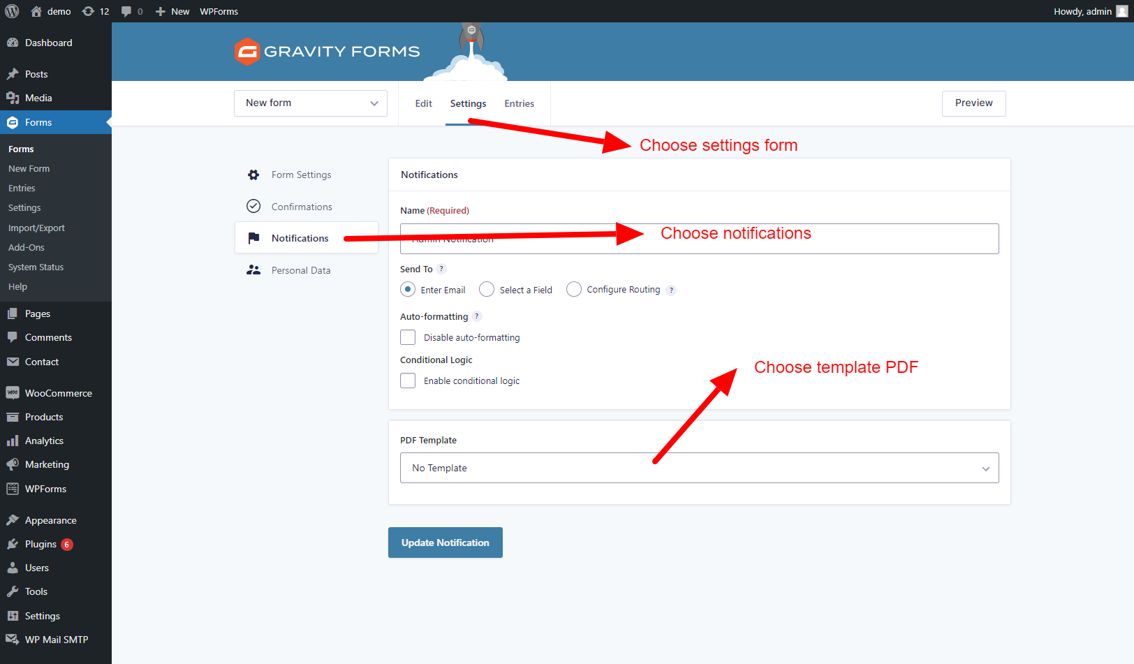 Gravity Forms – PDFs WordPress Plugin