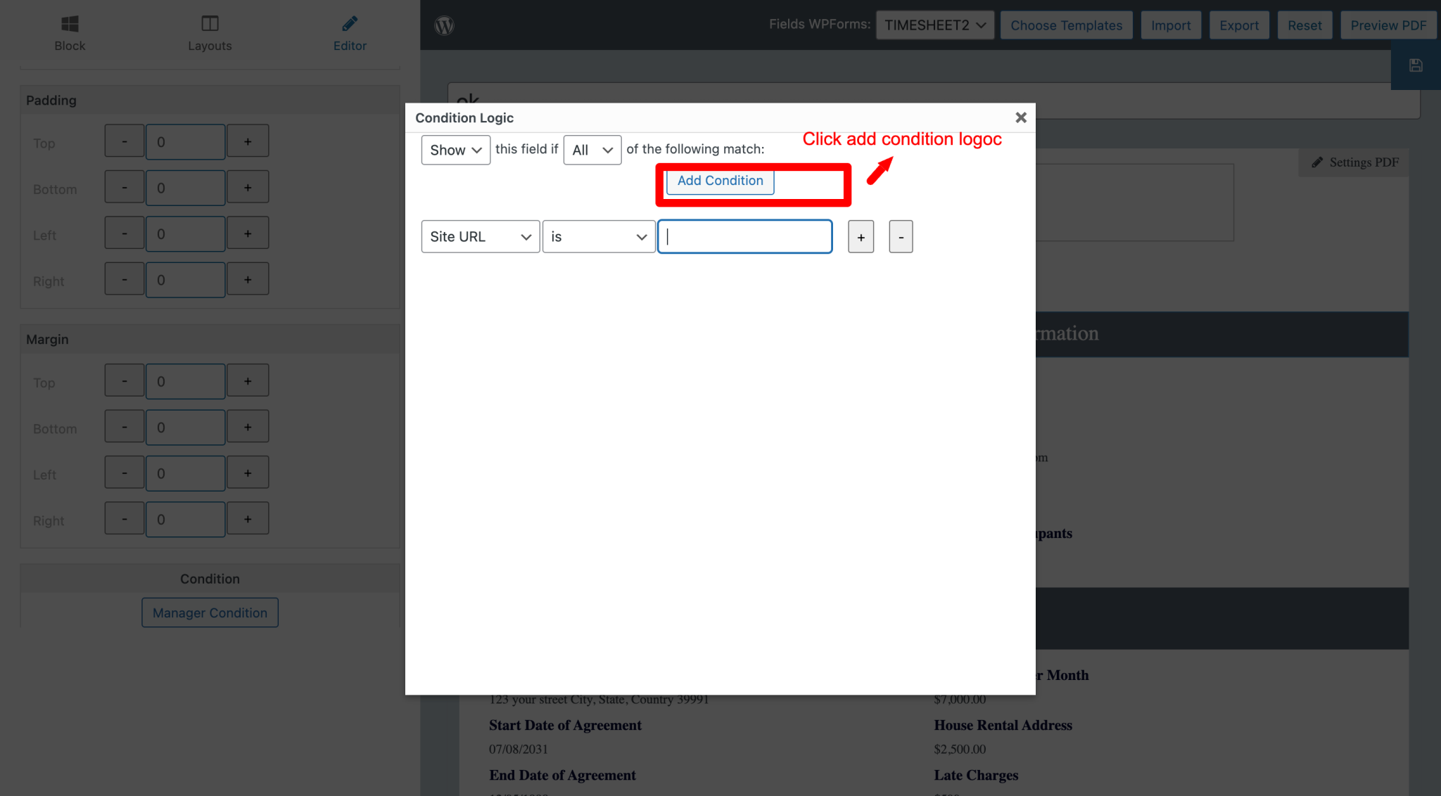 Conditional logics - PDF WordPress Plugin For Contact Form