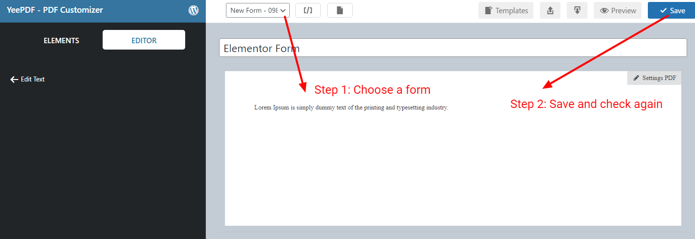 Shortcodes not showing in pdf template - PDF WordPress Plugin For Contact Form